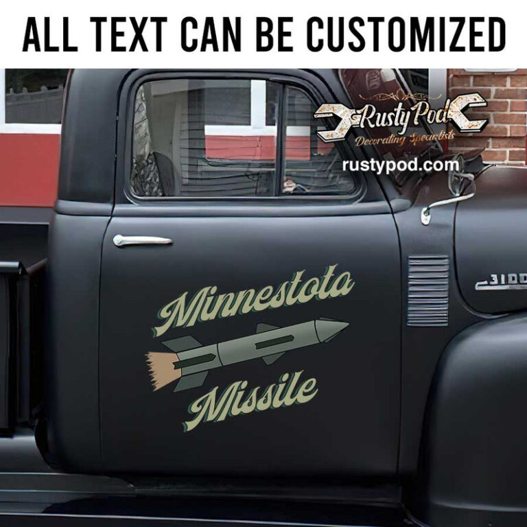 personalized missile nose art lettering decal military art ww2 art ...