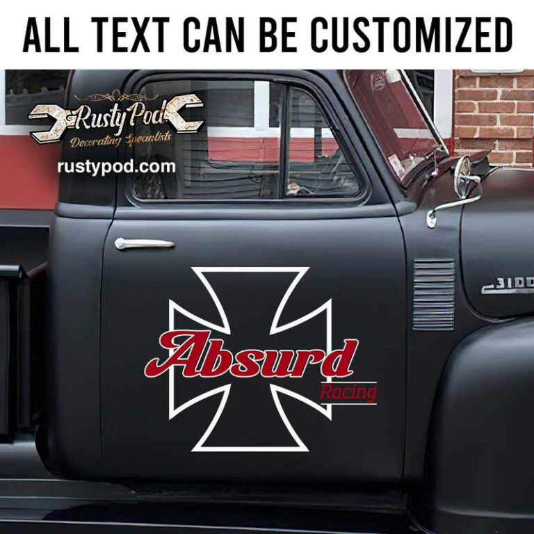 personalized iron cross racing logo gasser lettering vintage lettering ...