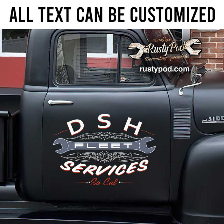 personalized pinstriping wrench hot rod sign rat rod lettering hand ...
