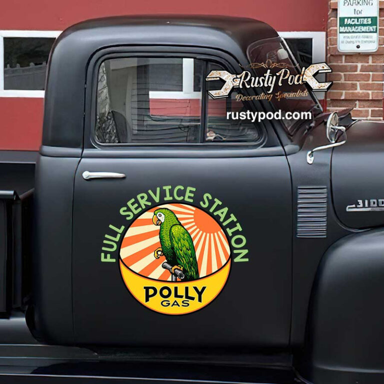 personalized gasoline service sign polly gas sign door art lettering ...