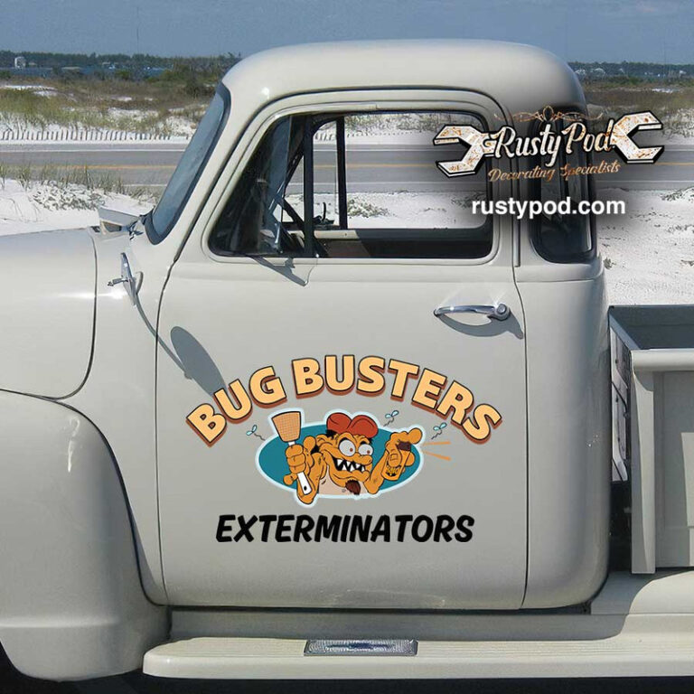 personalized bug burster hot rod lettering rat rod door hand paint ...
