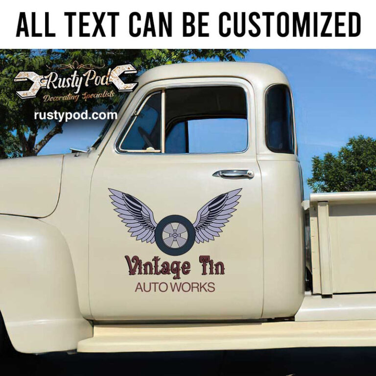 personalized auto works door art lettering rat rod door art hot rod ...