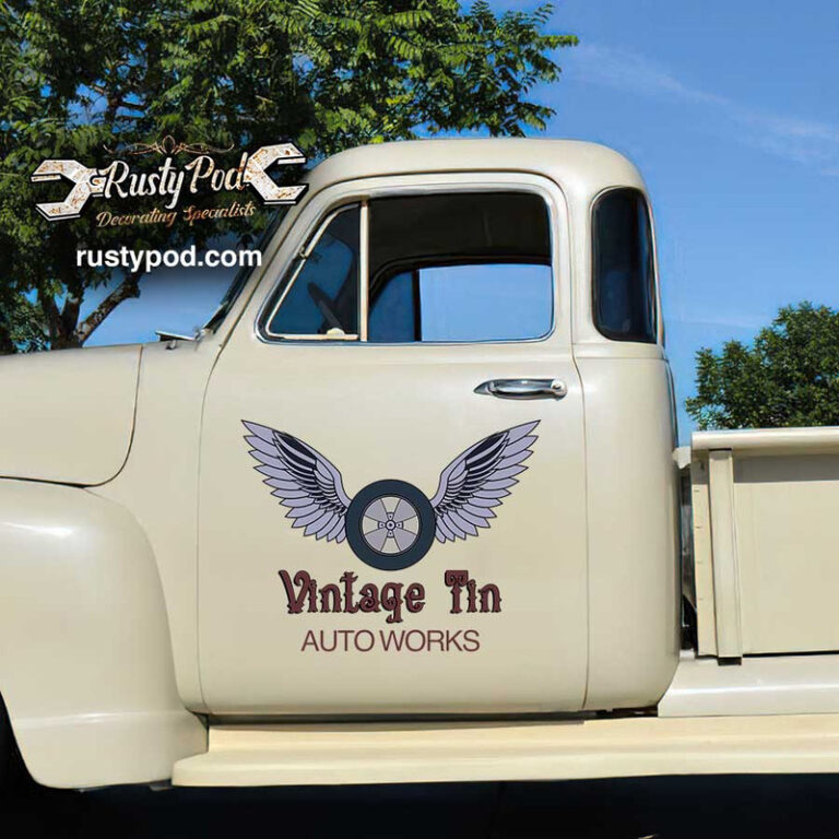 personalized auto works door art lettering rat rod door art hot rod ...