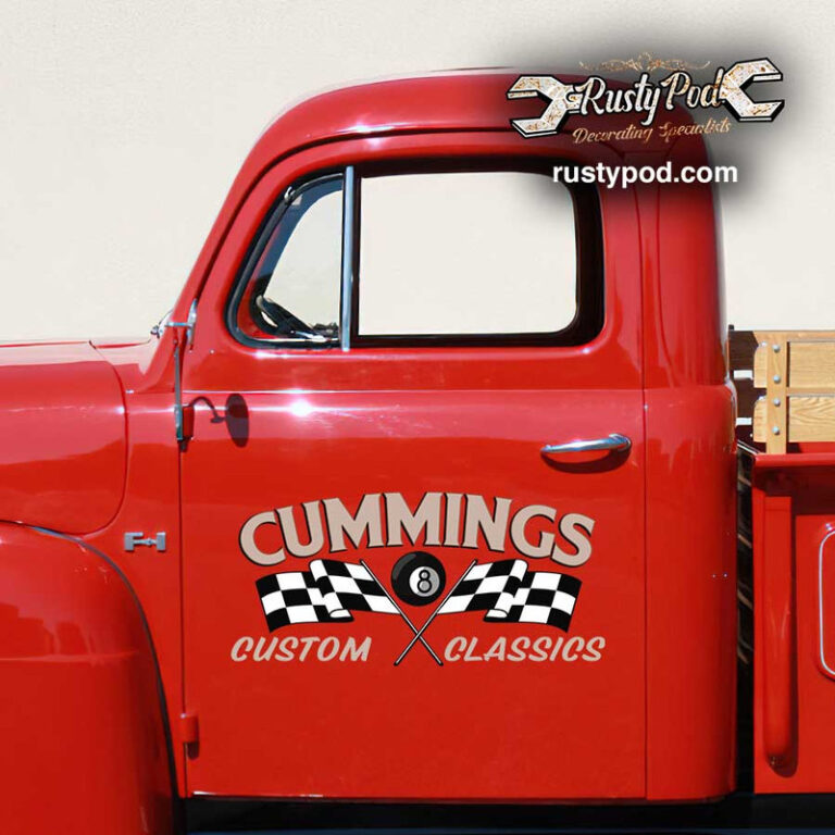 personalized eight ball and checker flag lettering custom culture hot ...