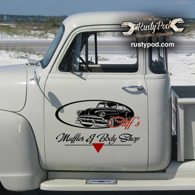 personalized body shop sign garage lettering sign rat rod door art ...