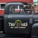 personalized hot rod door art landscaping company sign rat rod door art ...