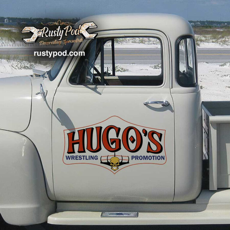 personalized skull garage sign hot rod lettering sticker 12431 ...