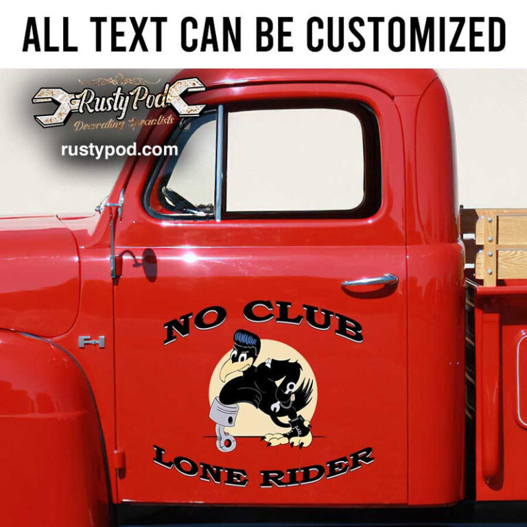 personalized hot rod bird and piston lettering repair garage sign rat ...