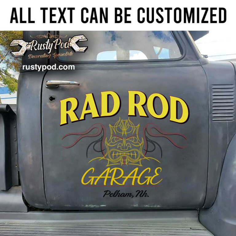 personalized pinstriping rat fink art rat rod door art hot rod sign ...