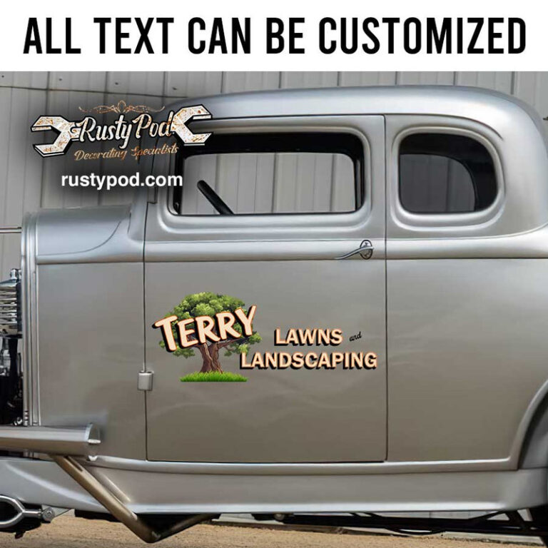 personalized landscaping company lettering door art lawns company door ...