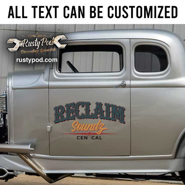 personalized hot rod door sign garage lettering door sign rat rod door ...