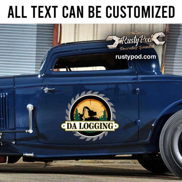 personalized logging company door art wood working company sign truck ...