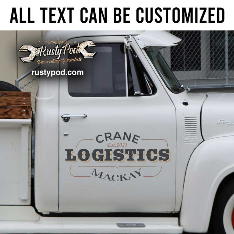 personalized logistic company sign garage sign transport door sign ...