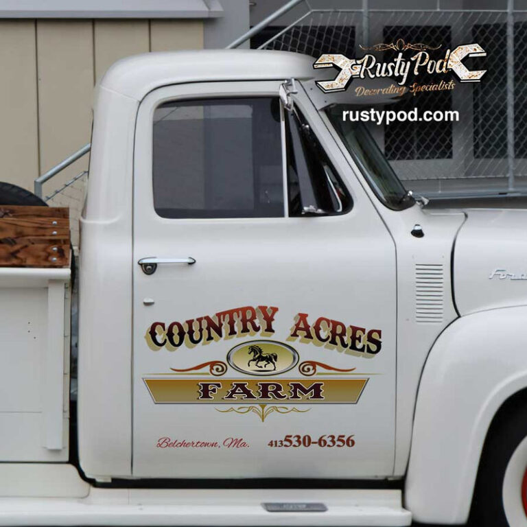 personalized farm sign truck graphics company door sign pinstriping art ...