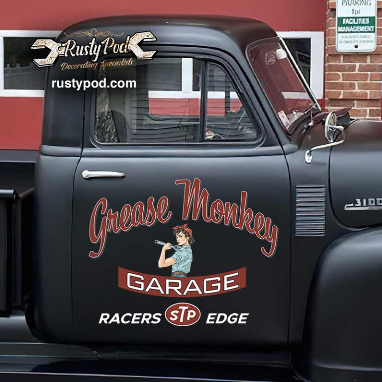 personalized pin up girl garage sign stp door sign kustom kulture old ...