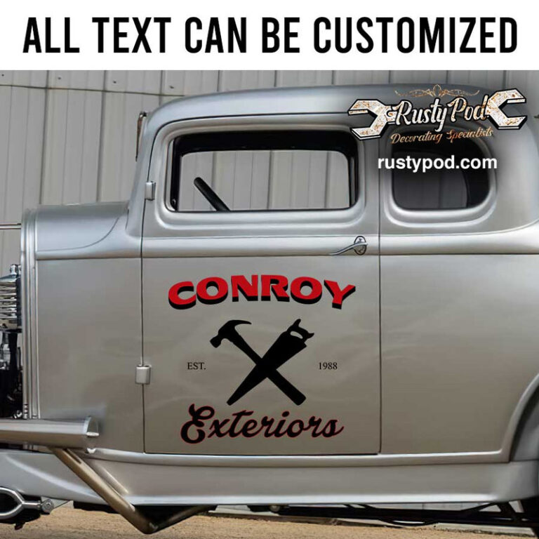 personalized exteriors company lettering contracting company door sign ...