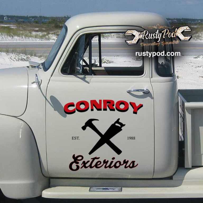 personalized exteriors company lettering contracting company door sign ...