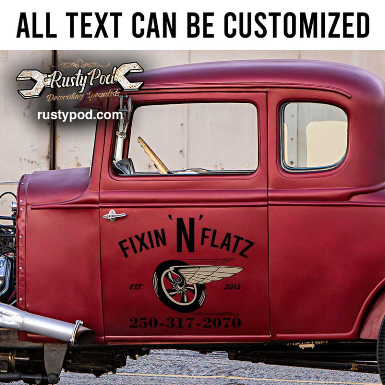 personalized motorcycle lettering wing wheel lettering sign garage door ...