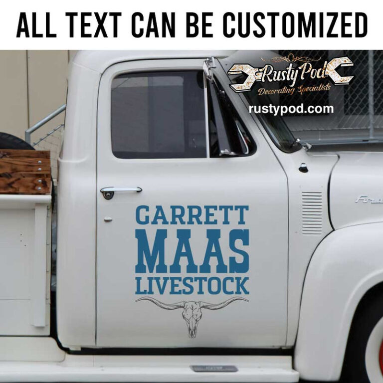 2 pcs personalized hot rod garage | vintage garage vinyl sticker 09974 ...