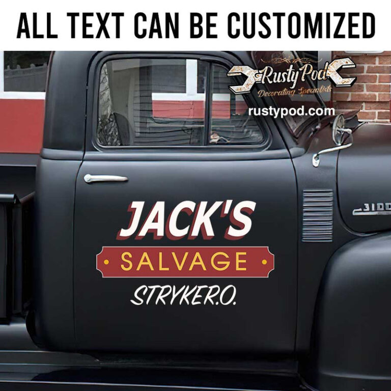 personalized hot rod lettering salvage lettering rat rod door art ...