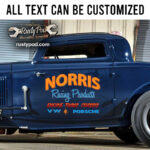 personalized automotive garage sign hot rod door sign rat rod lettering ...