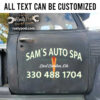 personalized hot rod auto spa door sign pickup truck repair garage door ...