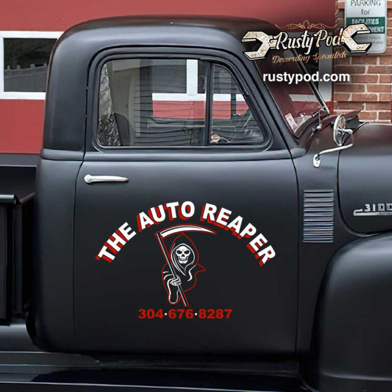 personalized reaper automotive death angle garage sign hot rod car ...