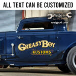 personalized simple lettering for patina truck hot rod lettering rat ...