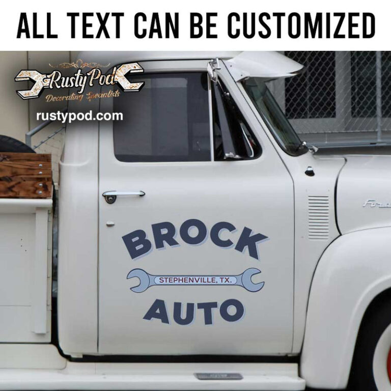 personalized vintage hot rod lettering kustom kulture old school truck ...