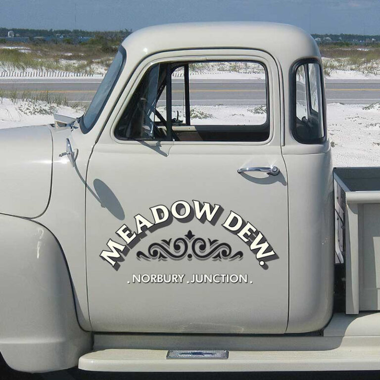 personalized floral lettering vehicle lettering hand paint truck ...