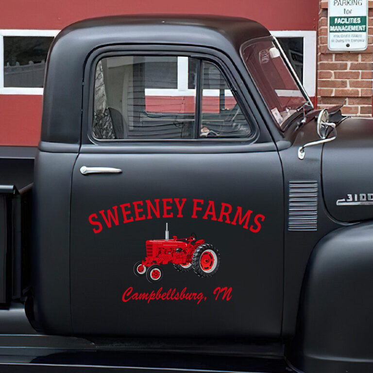 personalized case IH farmal tractor red tractor lettering sticker 12635 ...