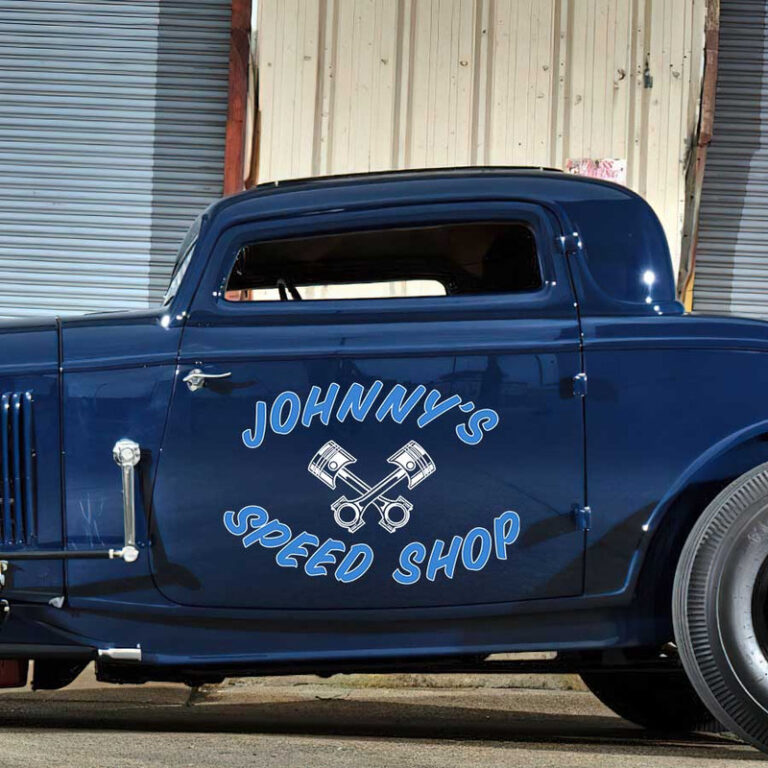 personalized crossing piston lettering speed shop door sign hot rod ...