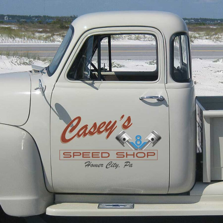 personalized v8 garage lettering hot rod door art shop truck lettering ...