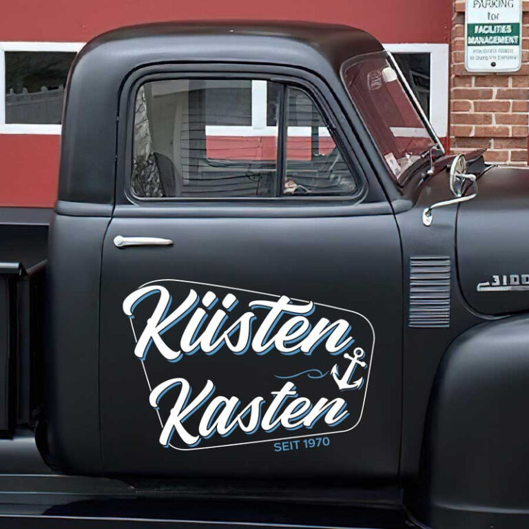 personalized anchor pinstriping hot rod lettering vintage rat rod door ...