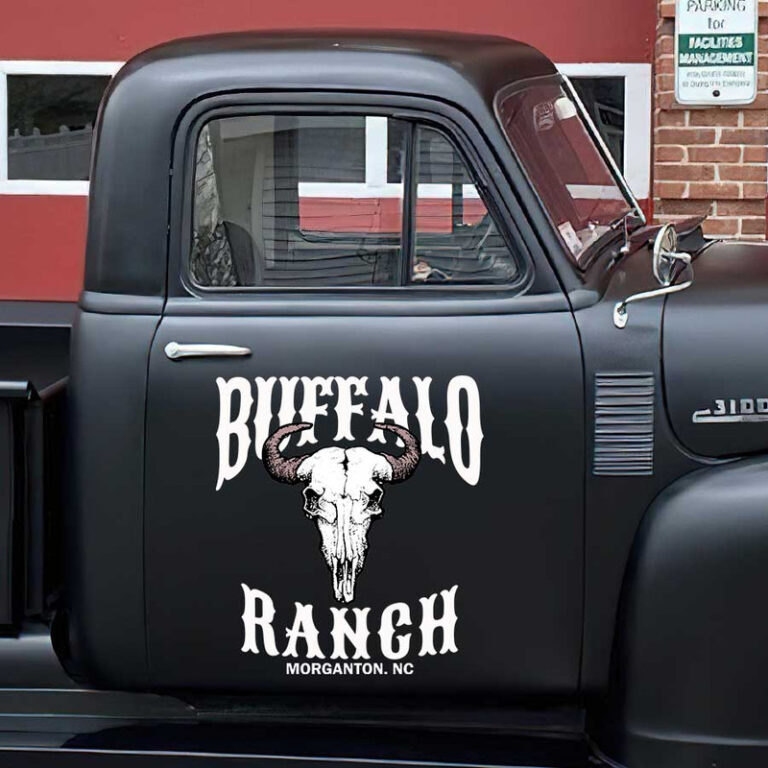 personalized buffalo ranch lettering farm door sign hot rod door art ...