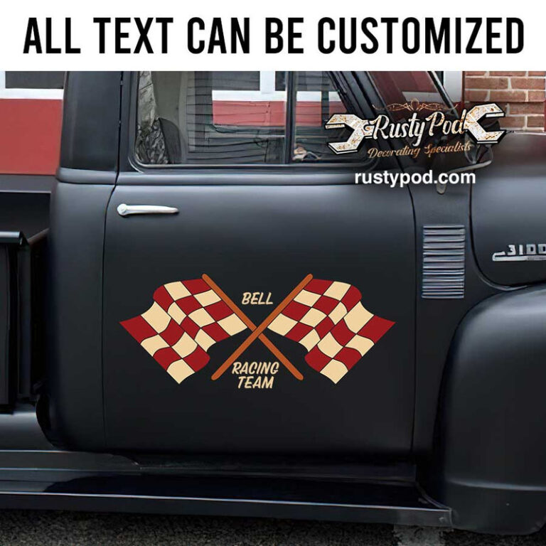personalized racing team door sign racing car lettering gasser door art ...