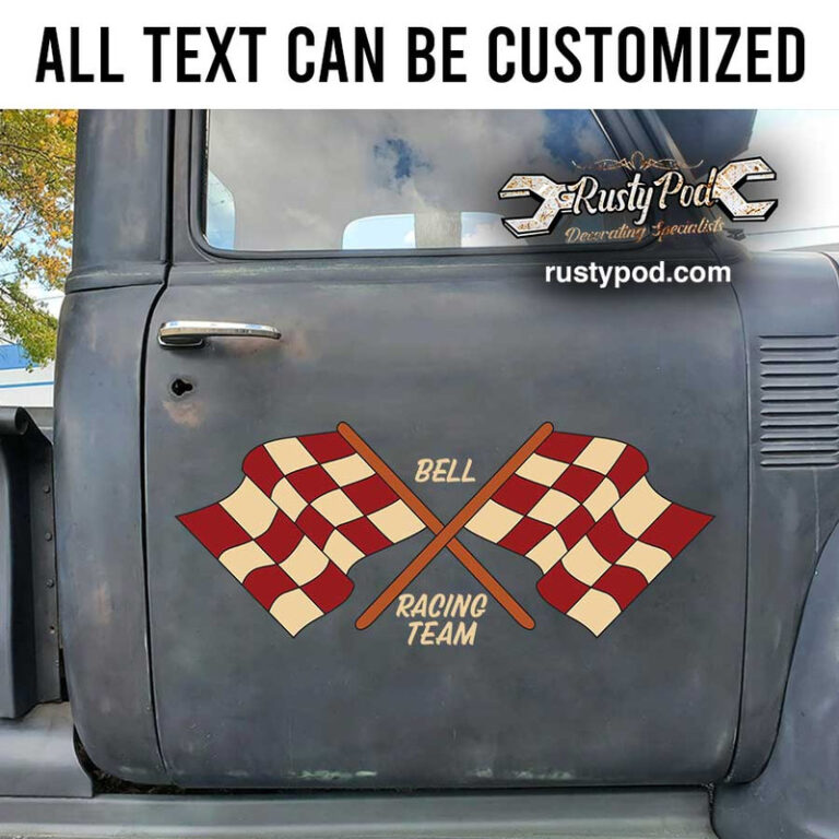 personalized racing team door sign racing car lettering gasser door art ...
