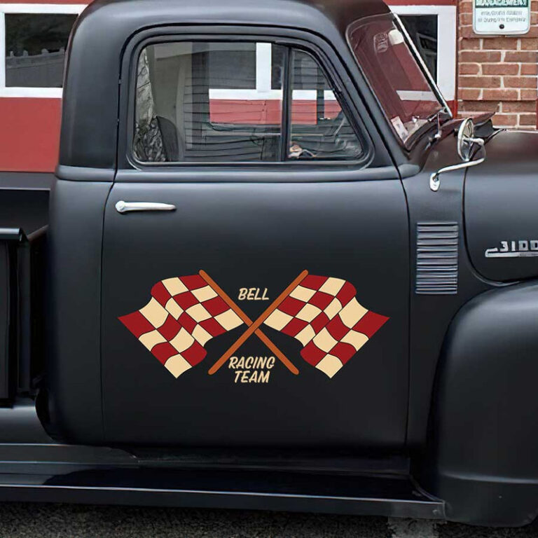 personalized racing team door sign racing car lettering gasser door art ...