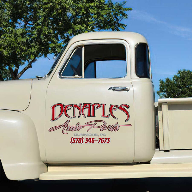 personalized company door sign vehicle lettering truck graphix shop ...