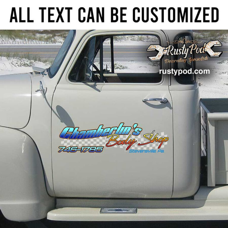 personalized body shop door sign garage door sign vehicle lettering ...