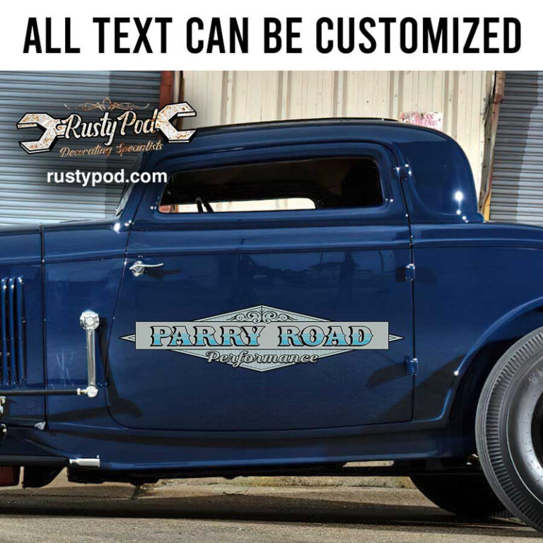 personalized performance garage lettering hot rod door sign rat rod ...