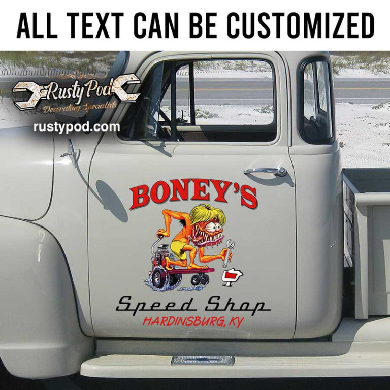personalized weirdos speed shop lettering rat fink lettering hot rod ...
