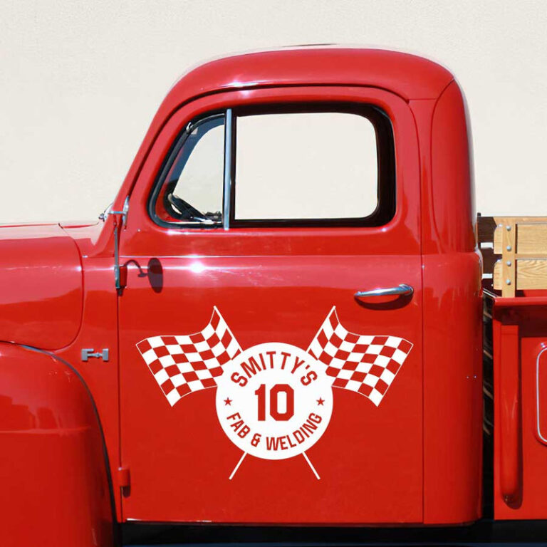 personalized checkered flag fab and welding garage hot rod door sign ...