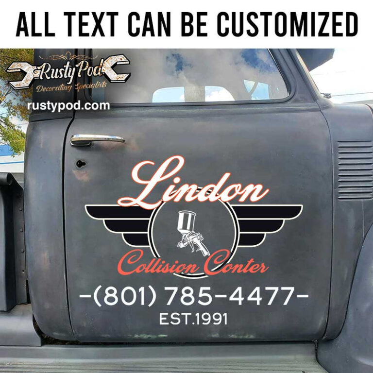 personalized body shop garage collision garage door sign shop truck ...