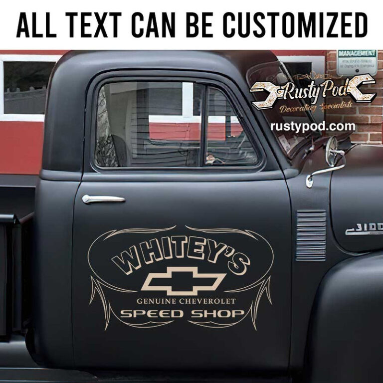 personalized chevrolet pinstriping speed shop tool box art hot rod ...