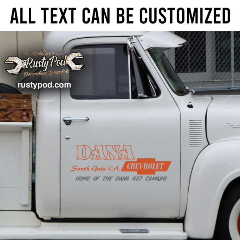 personalized chevorlet door art hot rod sign rat rod door art shop ...