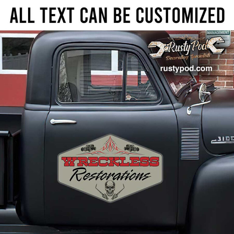 personalized wreckless restoration welding garage sign hot rod garage ...