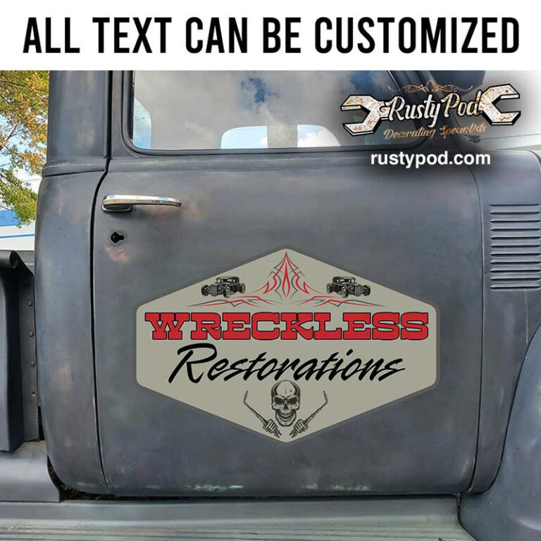 personalized wreckless restoration welding garage sign hot rod garage ...