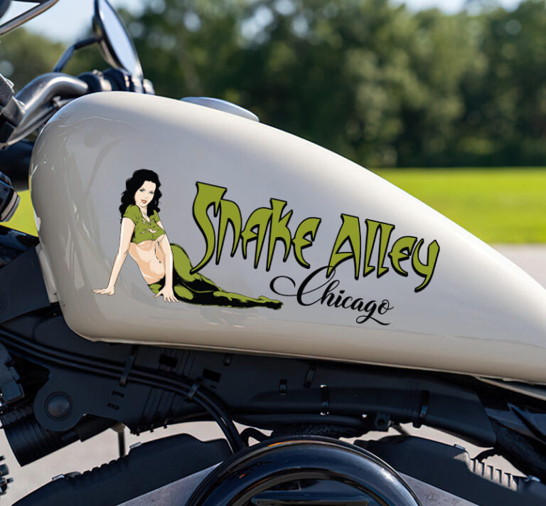 personalized pin up girl motorcycle gas tank sticker kustom kulture ...
