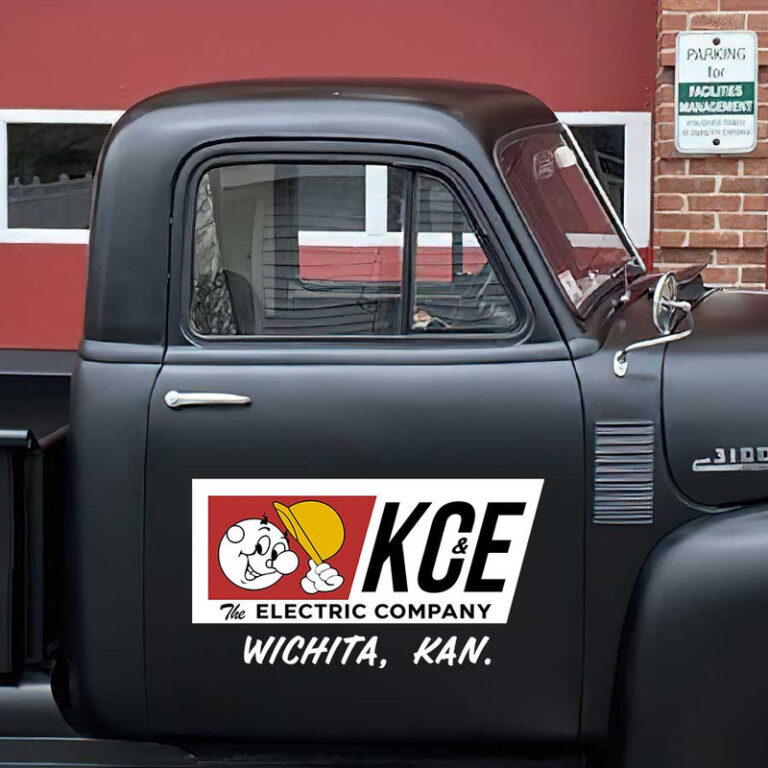 personalized electric company sign truck graphics pick up door sign ...